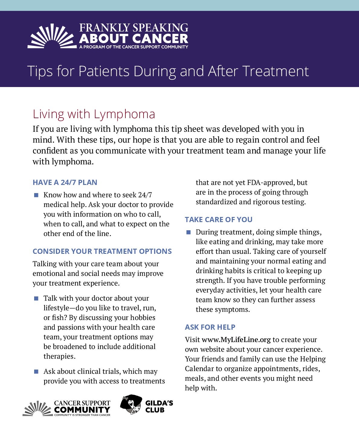 Hodgkin Lymphoma | Cancer Support Community
